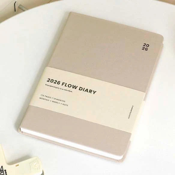 FLOW DIARY 2026 Beige – Todo Modo