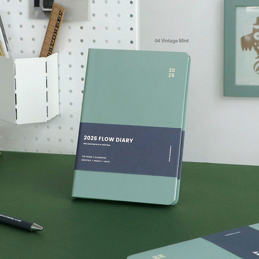 Flow Diary 2026 Vintage Mint – Todo Modo